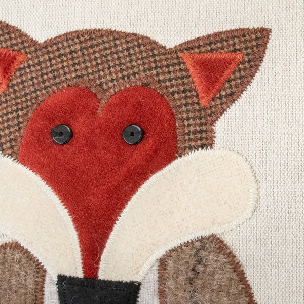 Handmade Mr Fox Cushion – Seaforth Designs