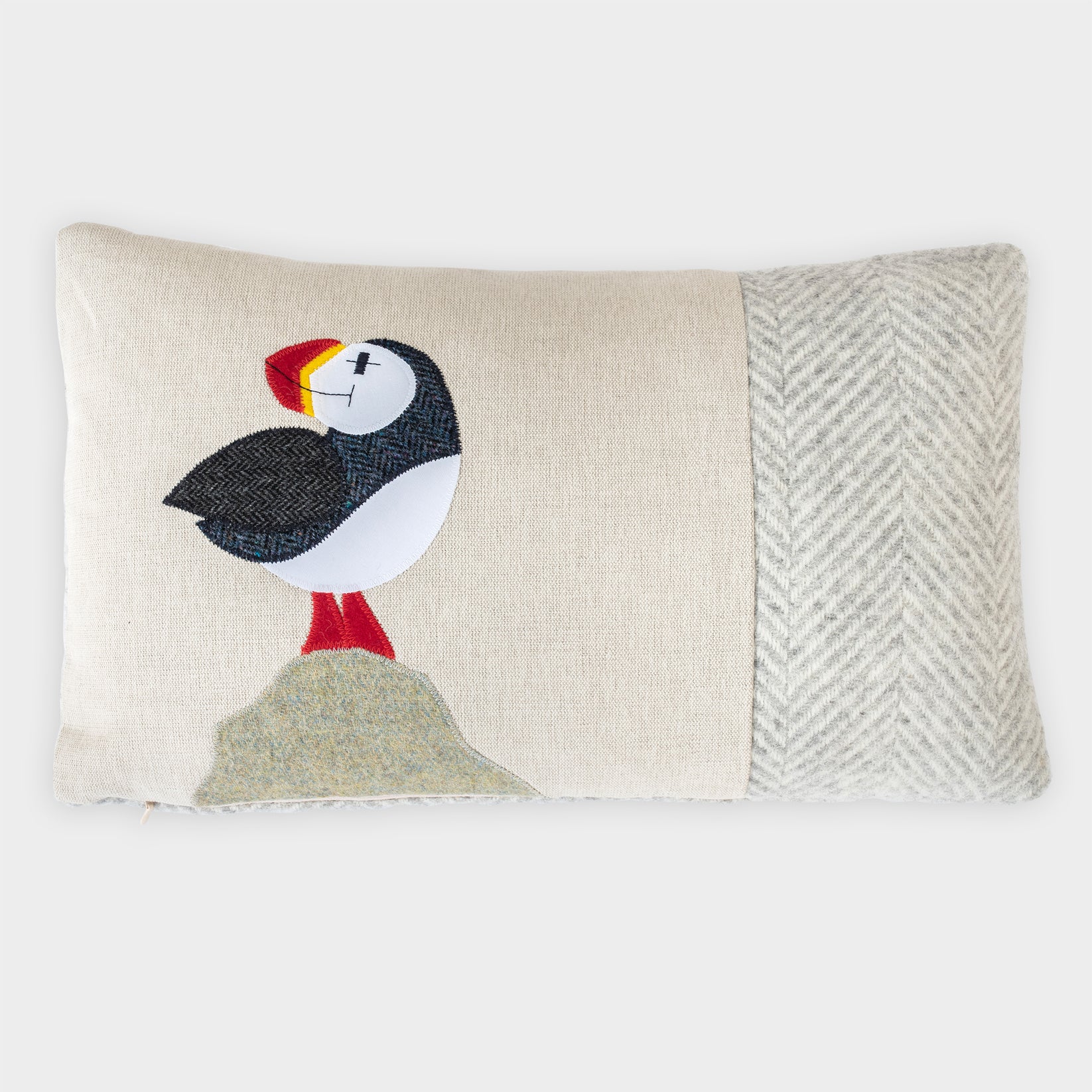 Handmade Puffin Cushion – Seaforth Designs