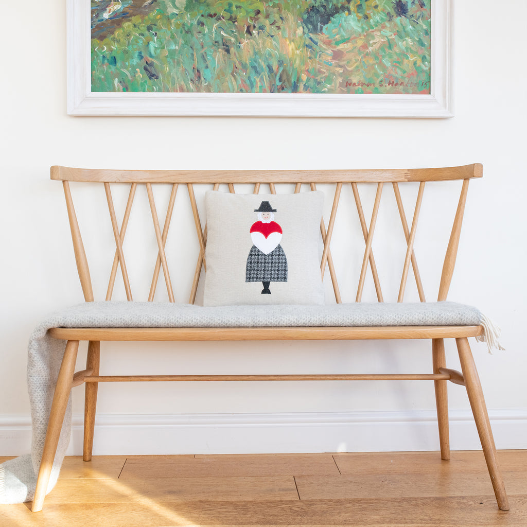 Handmade Welsh Lady Cushion – Seaforth Designs