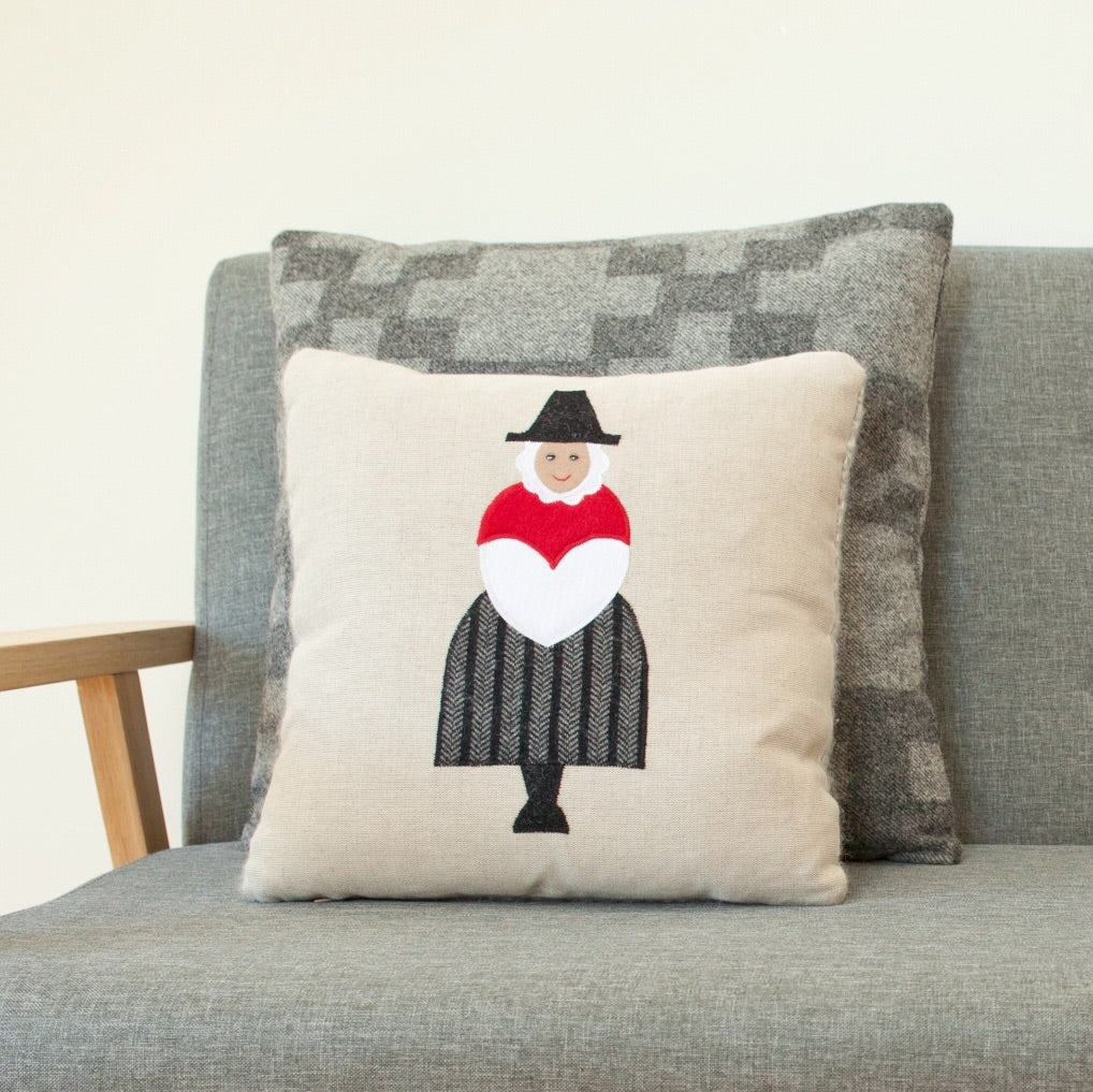 Handmade Welsh Lady Cushion – Seaforth Designs